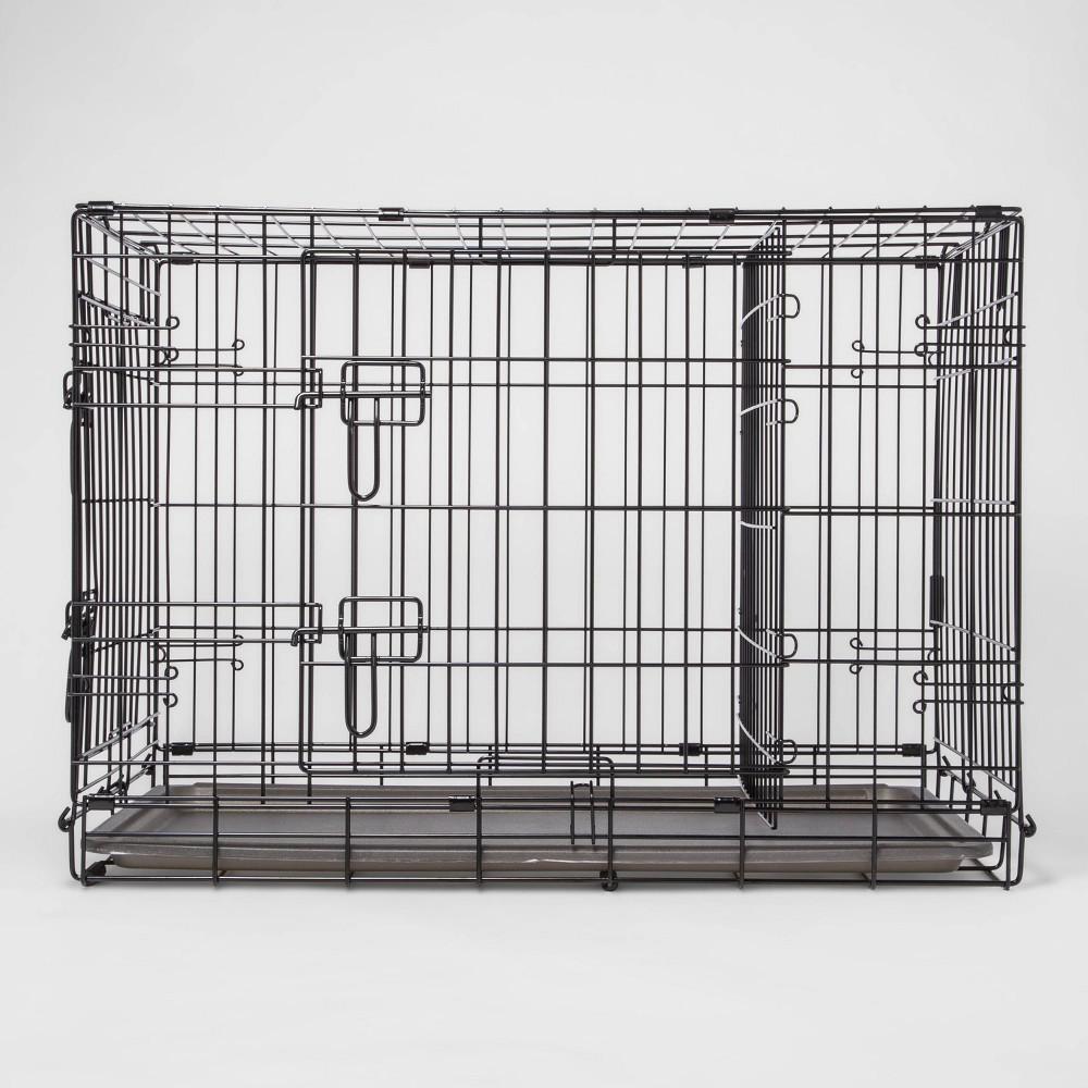 Wire Collapsible Dog Crate - M - Black | Bargain Barn