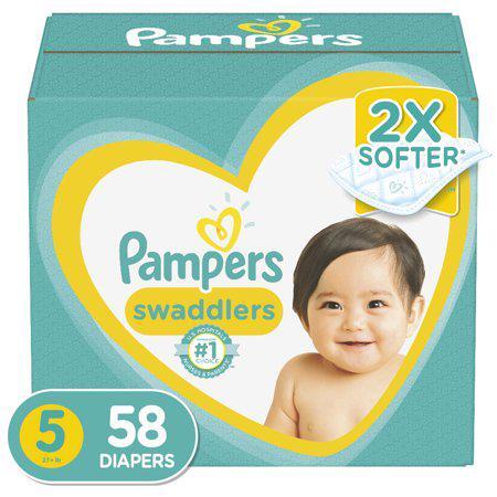 Pampers Swaddlers Diapers Size 5 --58 Count | Bargain Barn