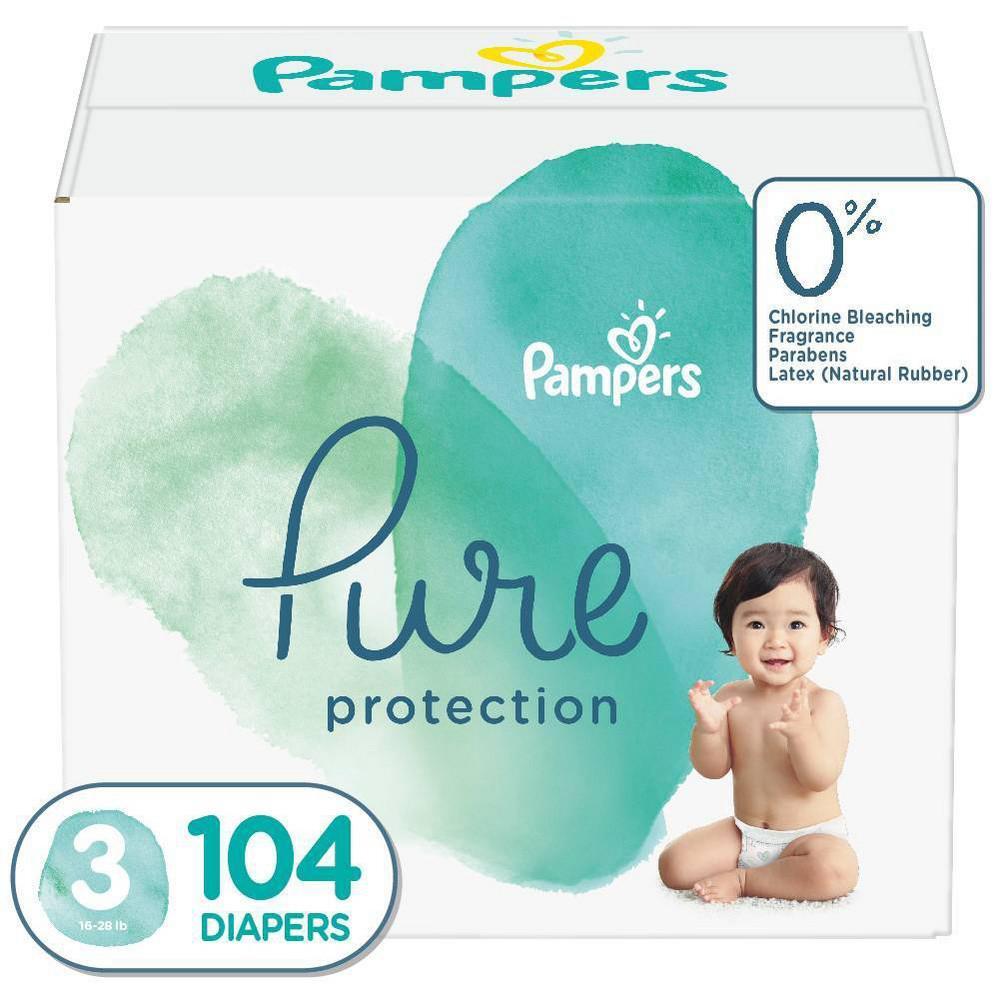 Pampers Pure Diapers Size 3 116 Count | Bargain Barn